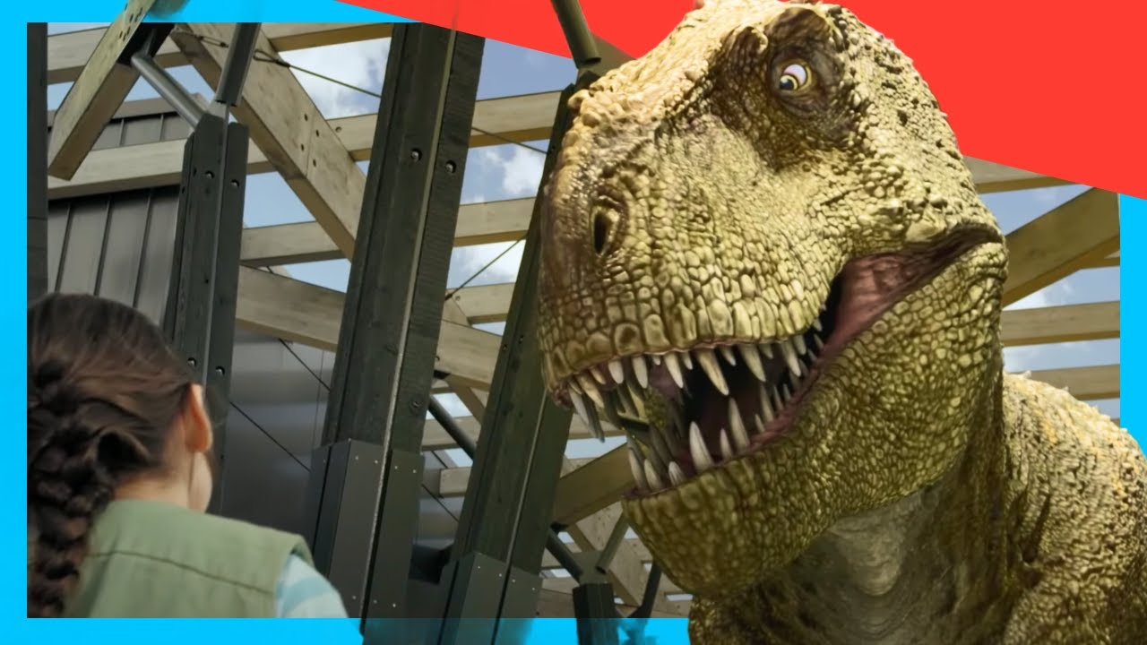 😨 Rescuing Baby Dino from a T-Rex 🦖 | + More Dinosaurs Adventures for ...