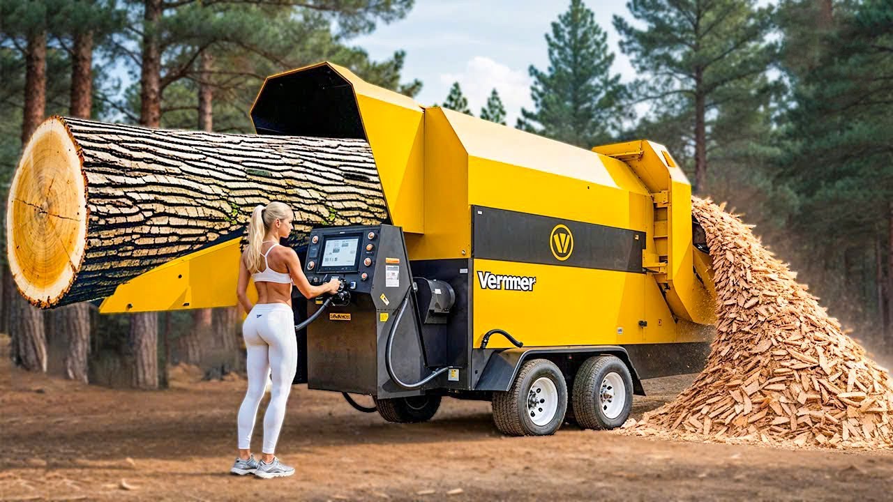 Dangerous Fastest Monster Wood Chipper In Action | Heavy Equipment ...