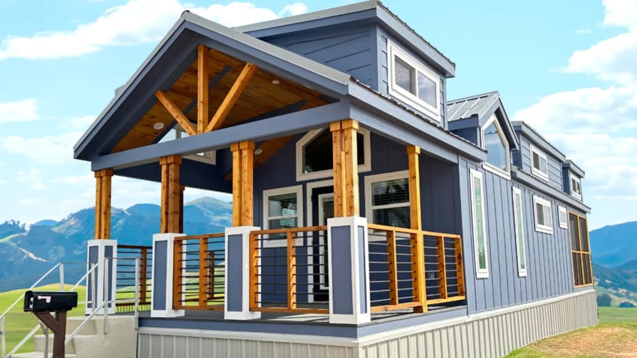 The Most Stunning Mockingbird Tiny Homes Park Model RV - YouTube