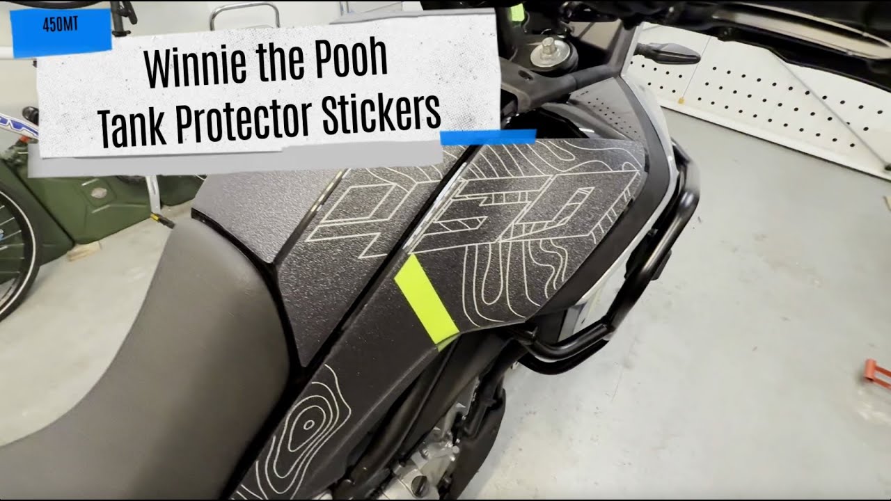 CFMOTO 450MT Tank Pad Stickers New Version - YouTube