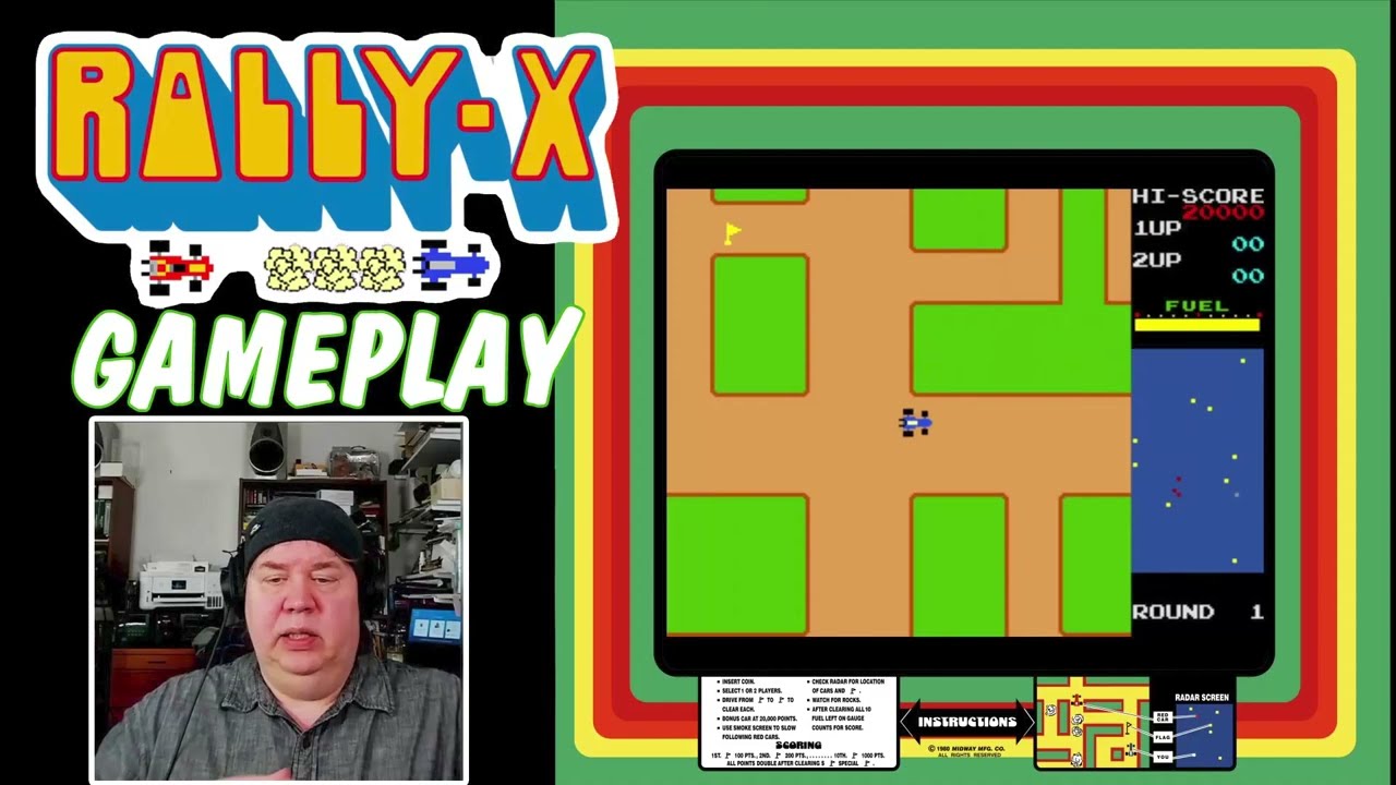 RALLY-X a FUN Arcade Game from 1980 by Namco - YouTube
