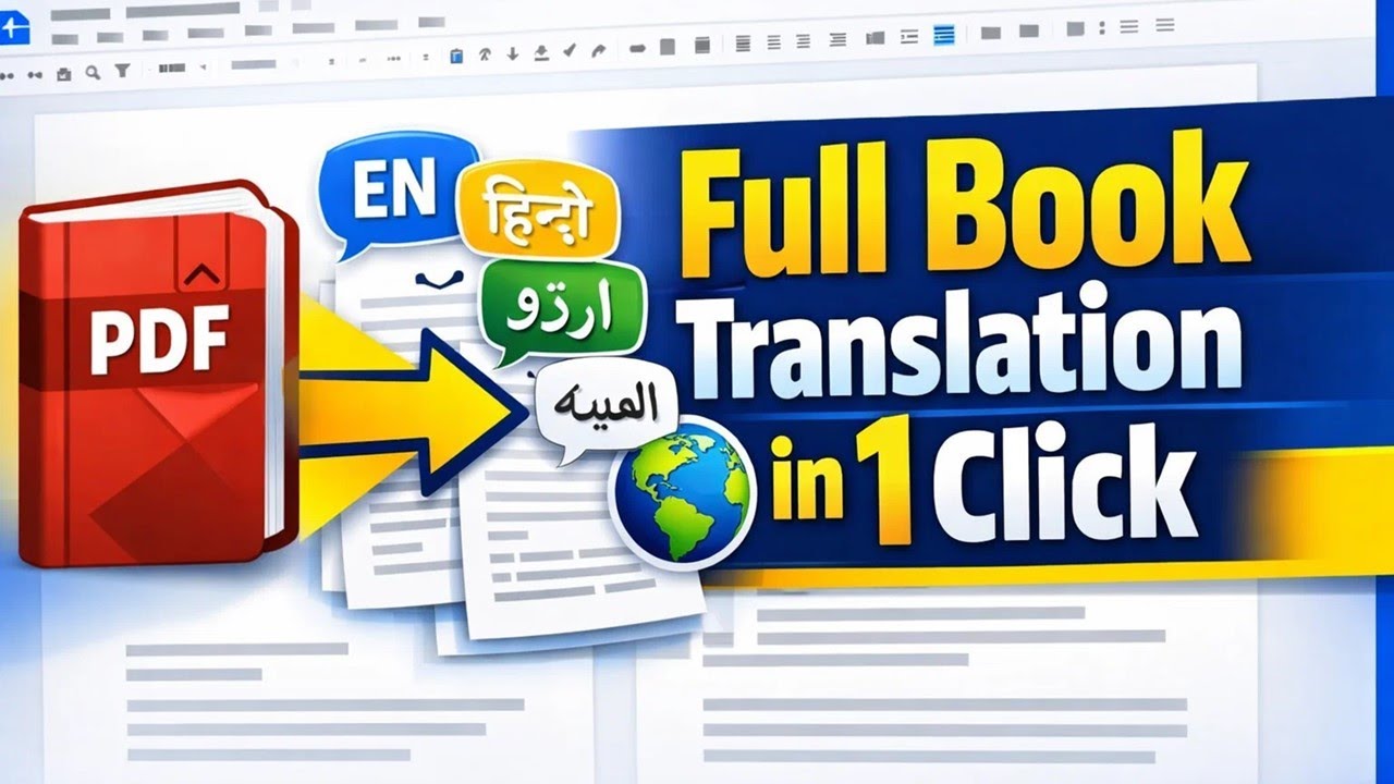 How to Translate PDF Book into Any Language | Full Book Translation ...