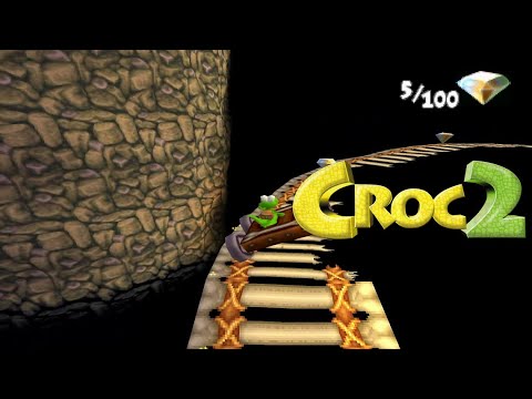 Let's Play Croc 2 - Part 25 - Caveman Tribe - Secret Mine - YouTube