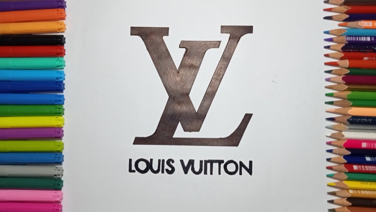 HOW TO DRAW THE LOUIS VUITTON LOGO 😍"BRANDS LOGO SERIES #6 - YouTube