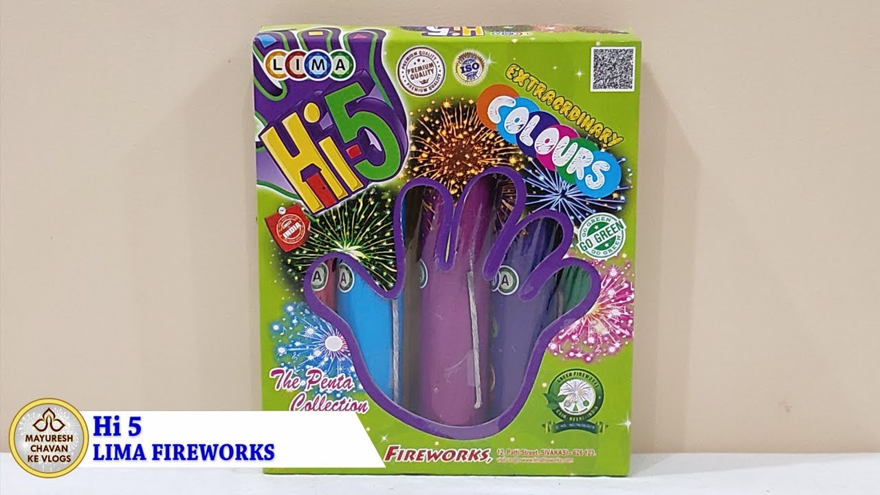 Hi 5 | Lima Fireworks | pattasu | sivakasi crackers video | sky shot ...