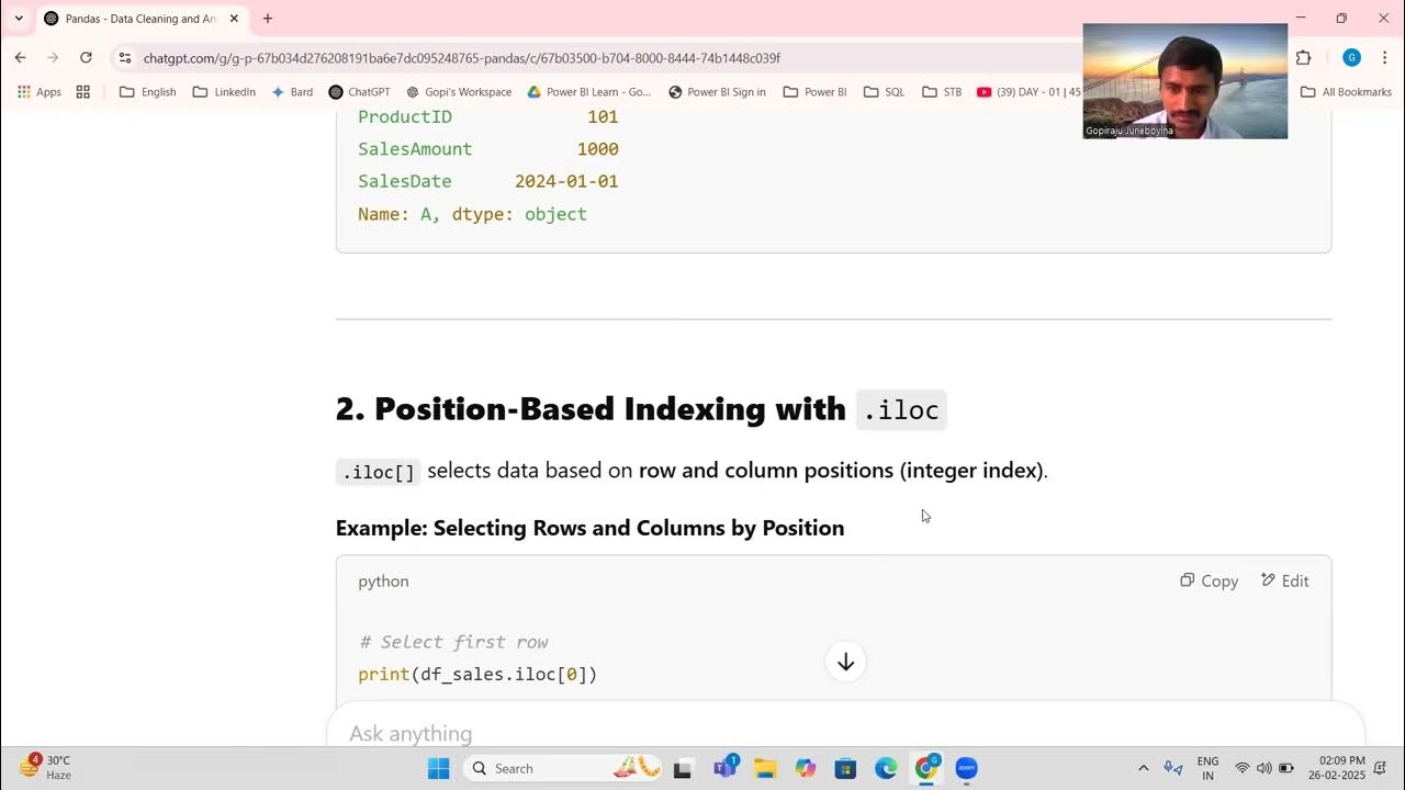 Data manipulation with pandas video in English - YouTube