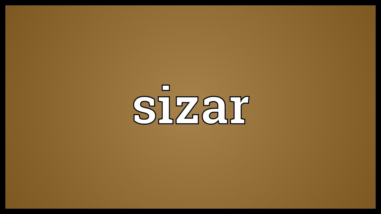 Sizar Meaning - YouTube