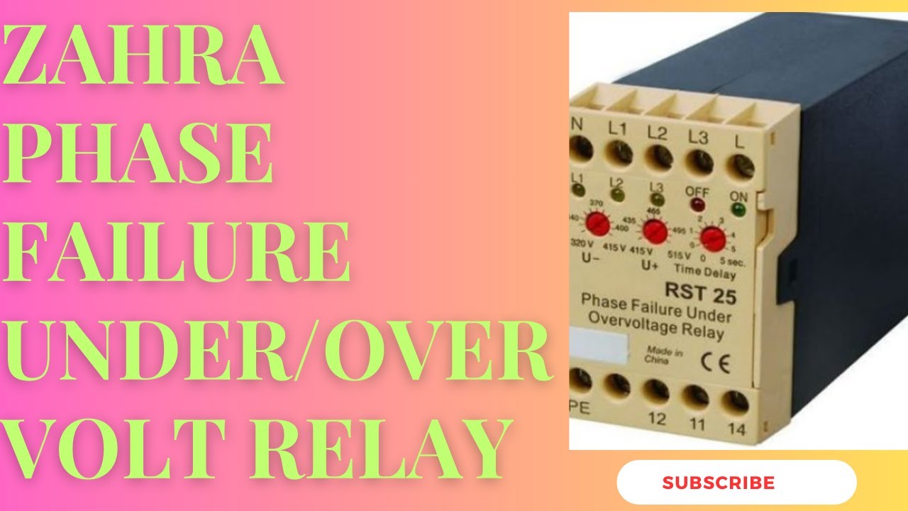 Phase failure relay connection !Phase failure relay ka connection kaise ...