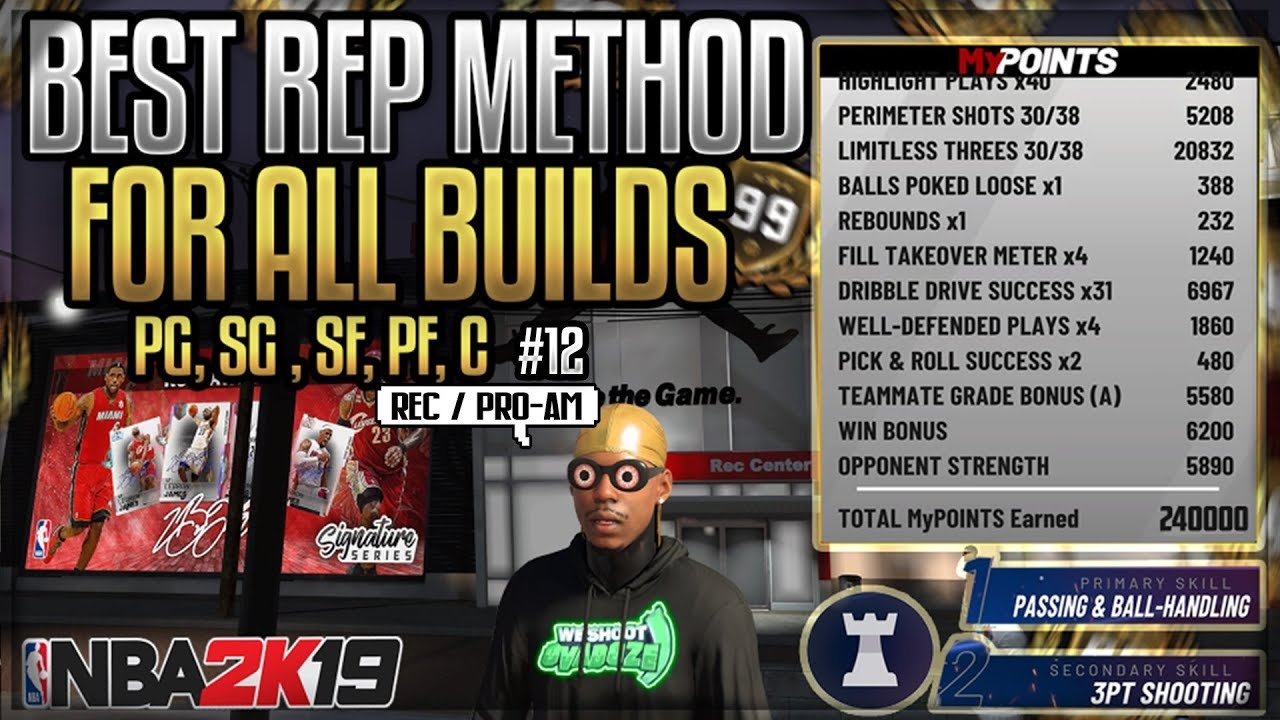 BEST REP METHOD FOR ALL BUILDS IN REC AND PRO-AM #12! 70-100K MyPOINTS ...