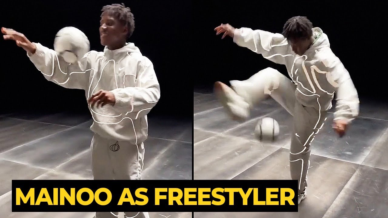 Kobbie Mainoo show off football freestyle skills in behind the scene ...