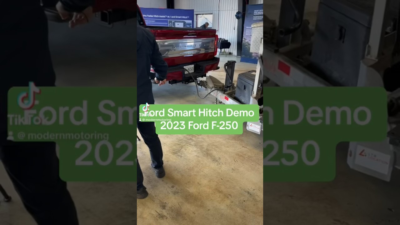 Ford Smart Hitch Demo 2023 F-250 - YouTube