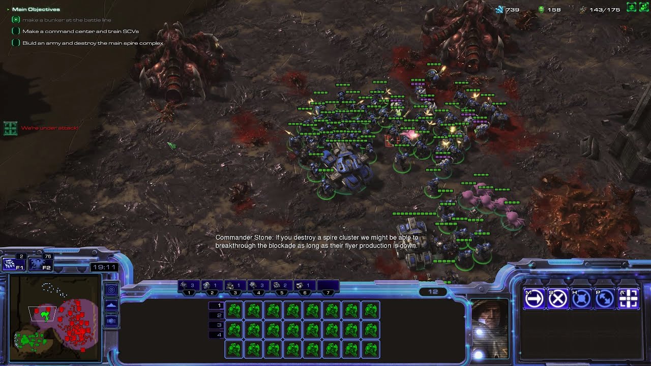 StarCraft 2 Custom Campaign - Push Back the Zerg - YouTube