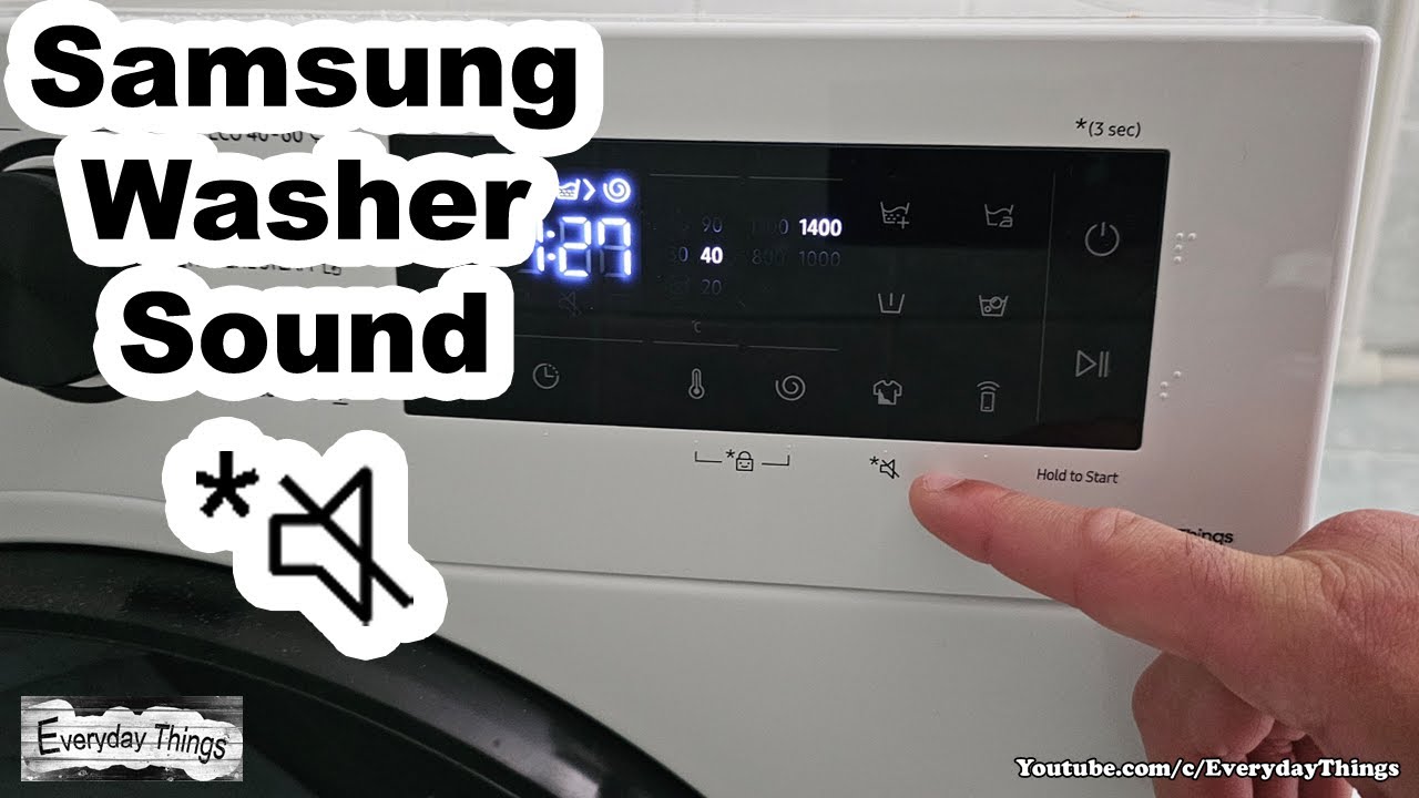 How to Turn Sound On or Off on Your Samsung Washer - Easy Guide - YouTube