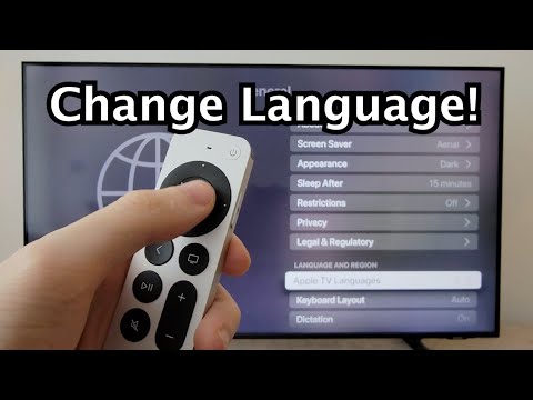 Apple TV 4K How to Change Language! (2022 or Any Gen)