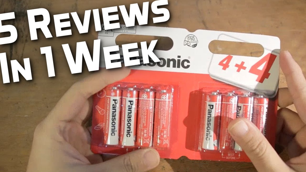 Panasonic Zinc Chloride Batteries - Review Week #1 - YouTube