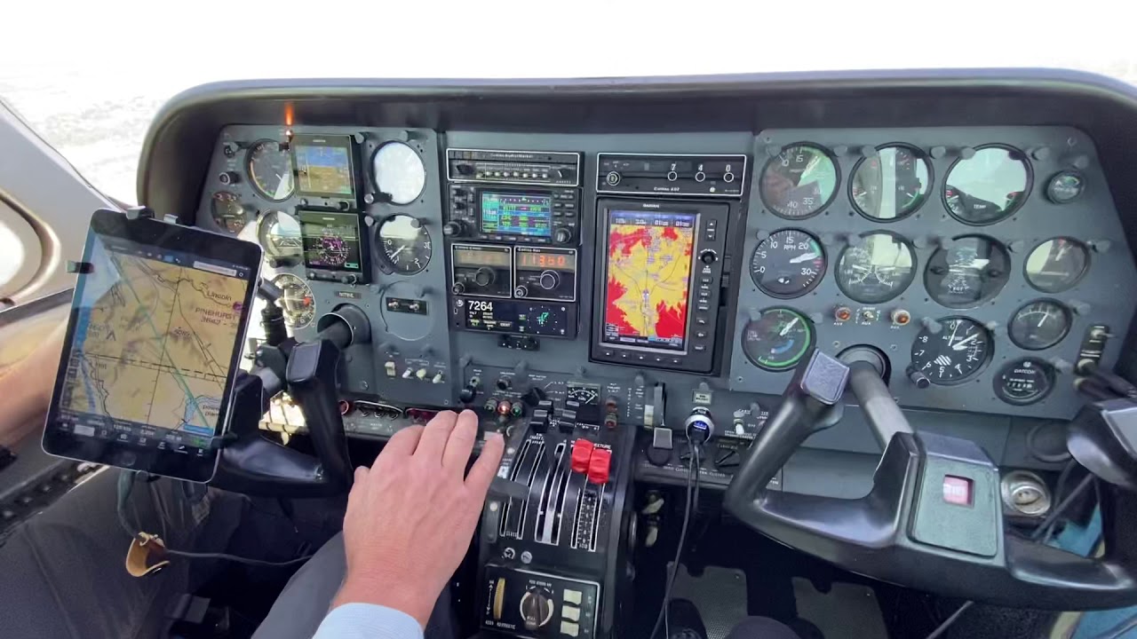 Landing a little left of center line on a smooth flight in. - YouTube