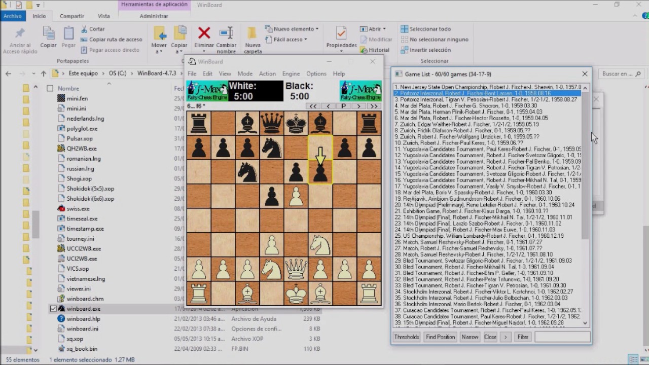Tutorial Winboard 4: Menú Archivo (1a p.)/ formas de guardar y ...