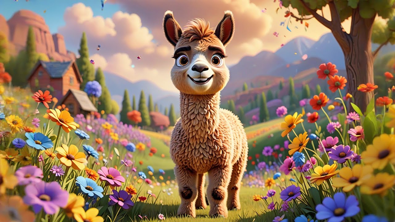 Three Baby Llamas Count and Rhyme | Counting and Nursery Rhymes | Baby ...