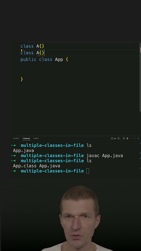 Multiple Classes In A Single Java File Java Shorts Coding Airhacks Youtube