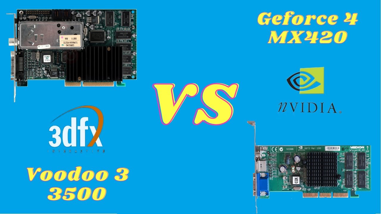 3dfx Voodoo 3 3500 vs Nvidia Geforce 4 MX420 - YouTube