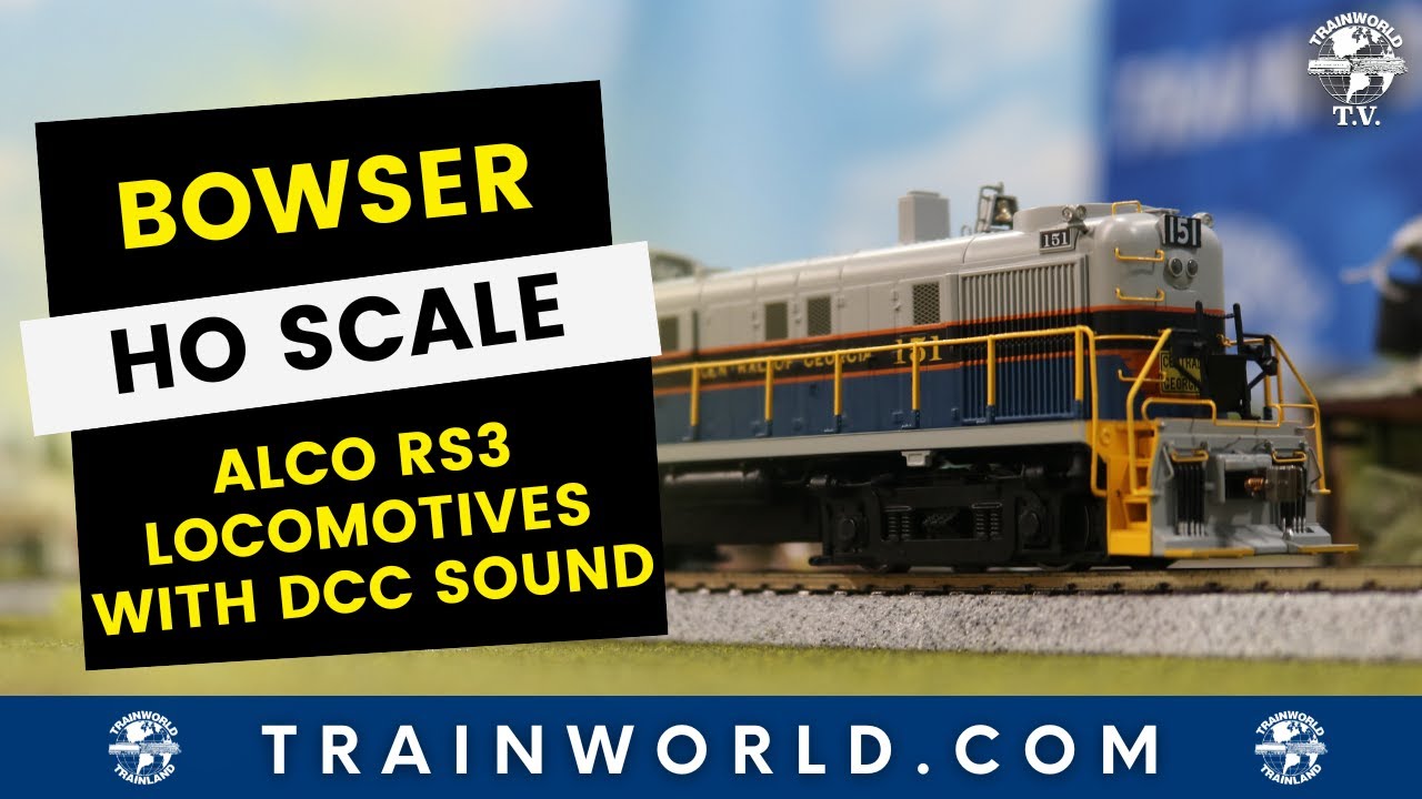 Bowser HO Scale ALCO RS3 Locomotives - YouTube