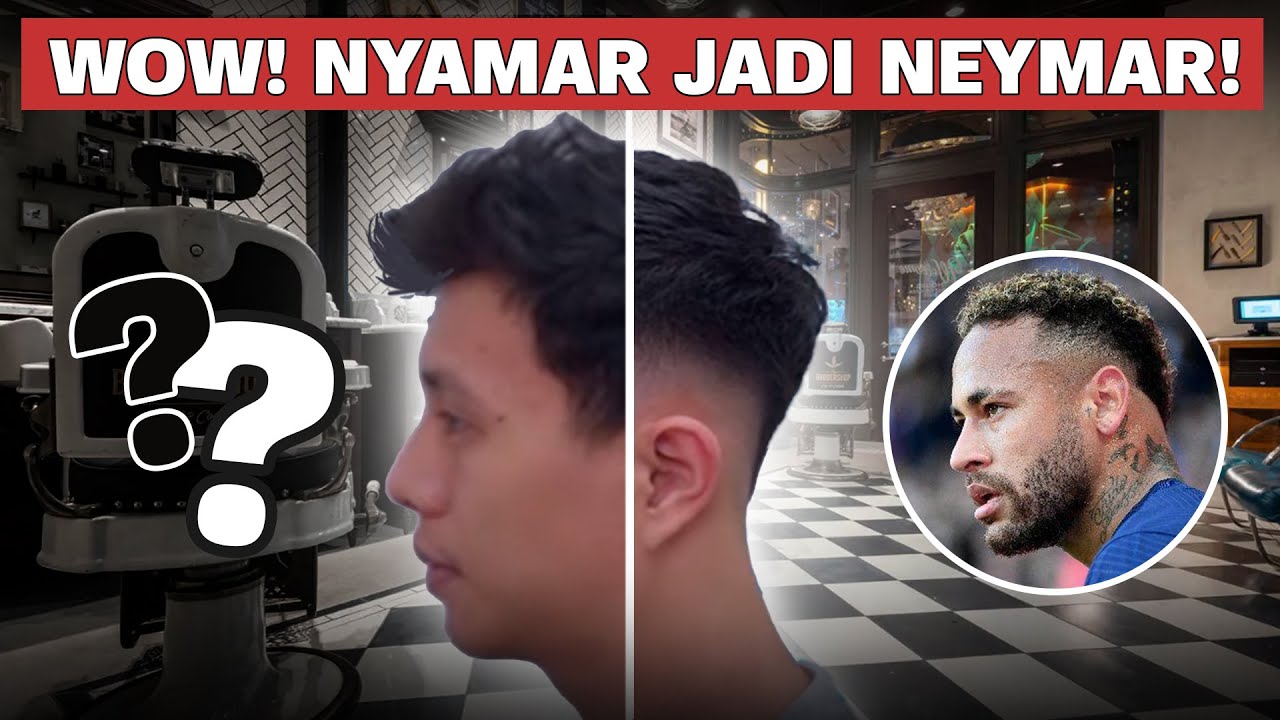 TUTORIAL CUKUR MOHAWK NEYMAR! ASMR Haircut FULL - YouTube
