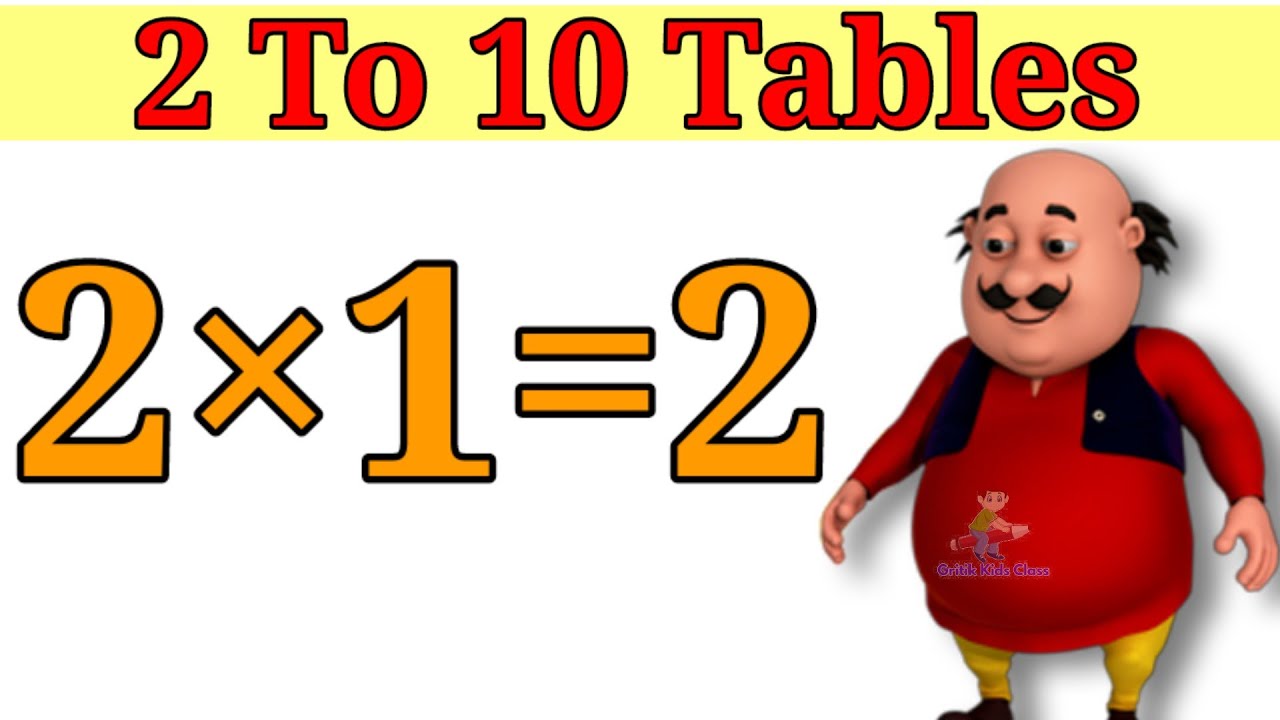 Multiplication Tables Of 2 To 10 2 To 10 Tables 2 Se 10 Tak Pahada