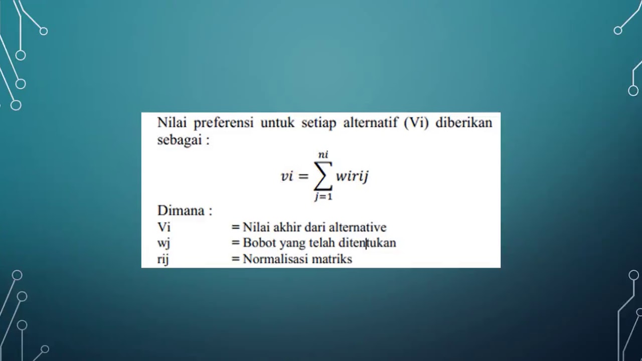 Perhitungan SPK Beasiswa BBM Menggunakan Metode Simple Additive ...