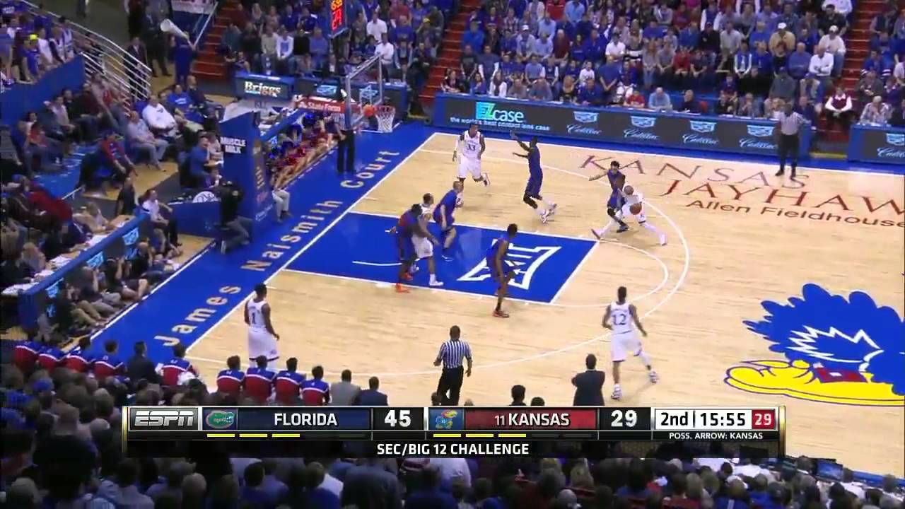 Florida at Kansas MBB Highlights | 2014-15 Big 12 Men's Basketball ...