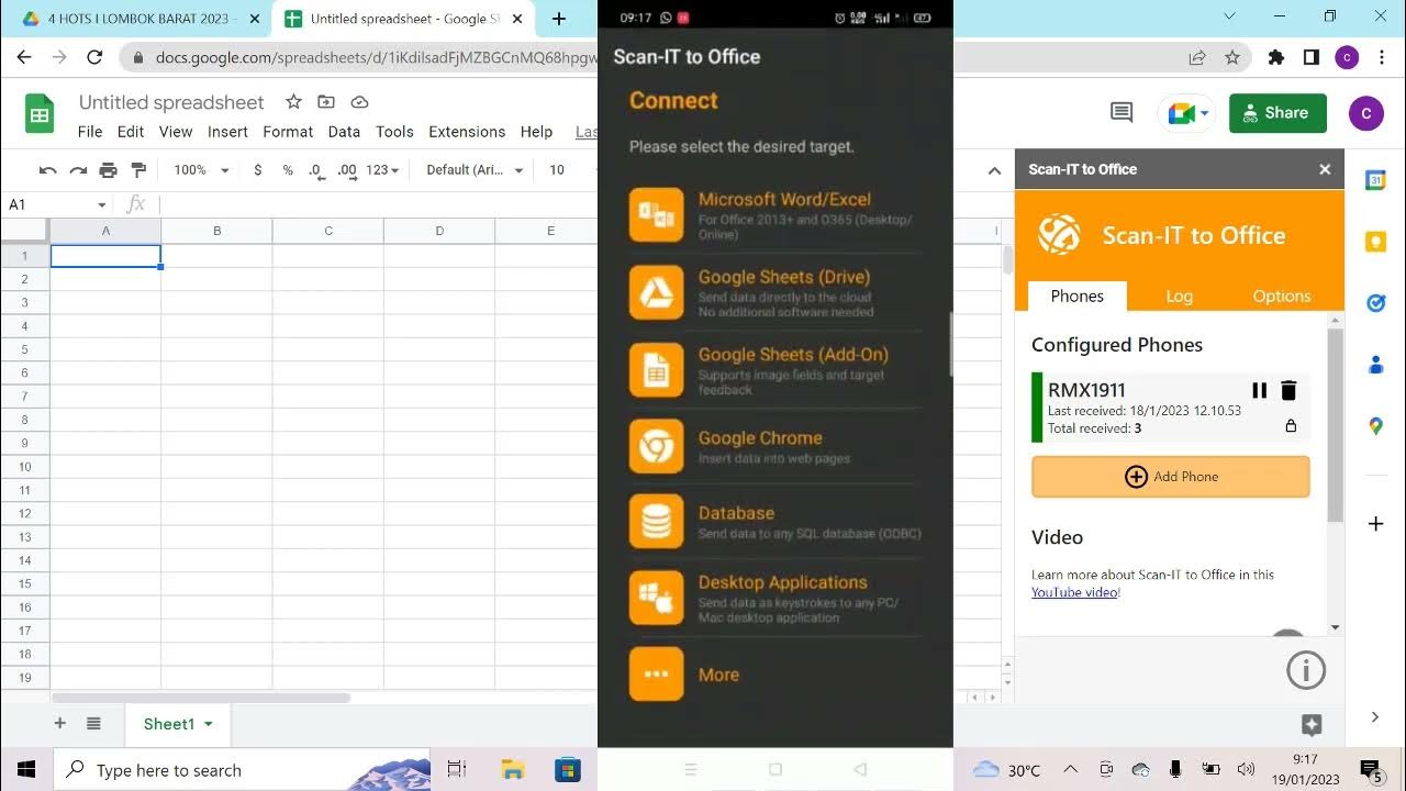 Tutorial Membuat Absensi Scan Barcode dengan Spreadsheet - YouTube