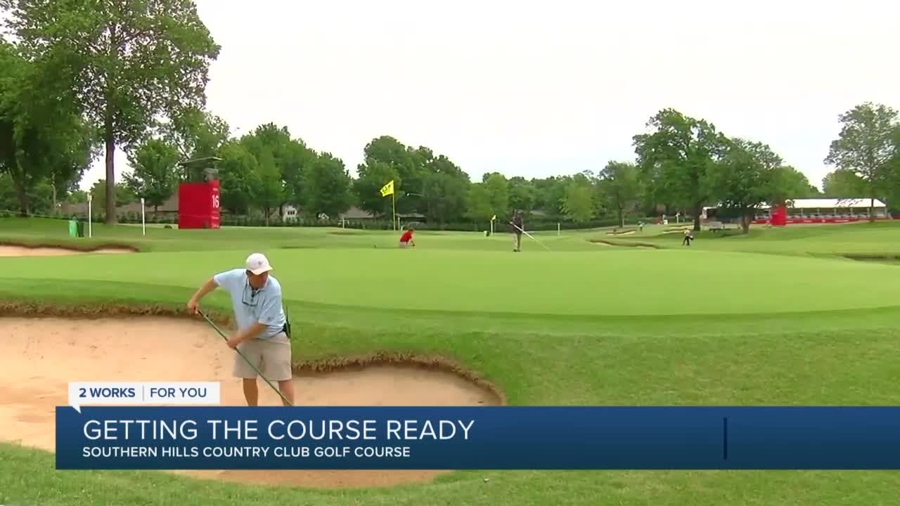 Preparing Southern Hills golf course for Senior PGA - YouTube
