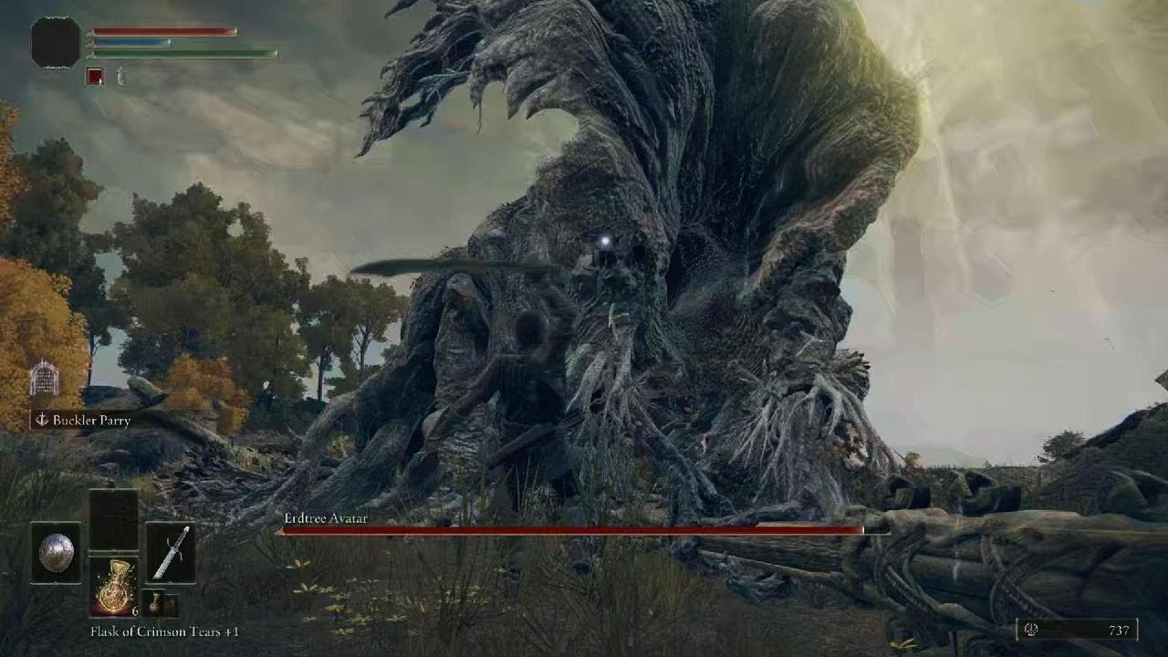 Elden Ring. Erdtree Avatar, Minor Erdtree, Weeping Peninsula Boss ...