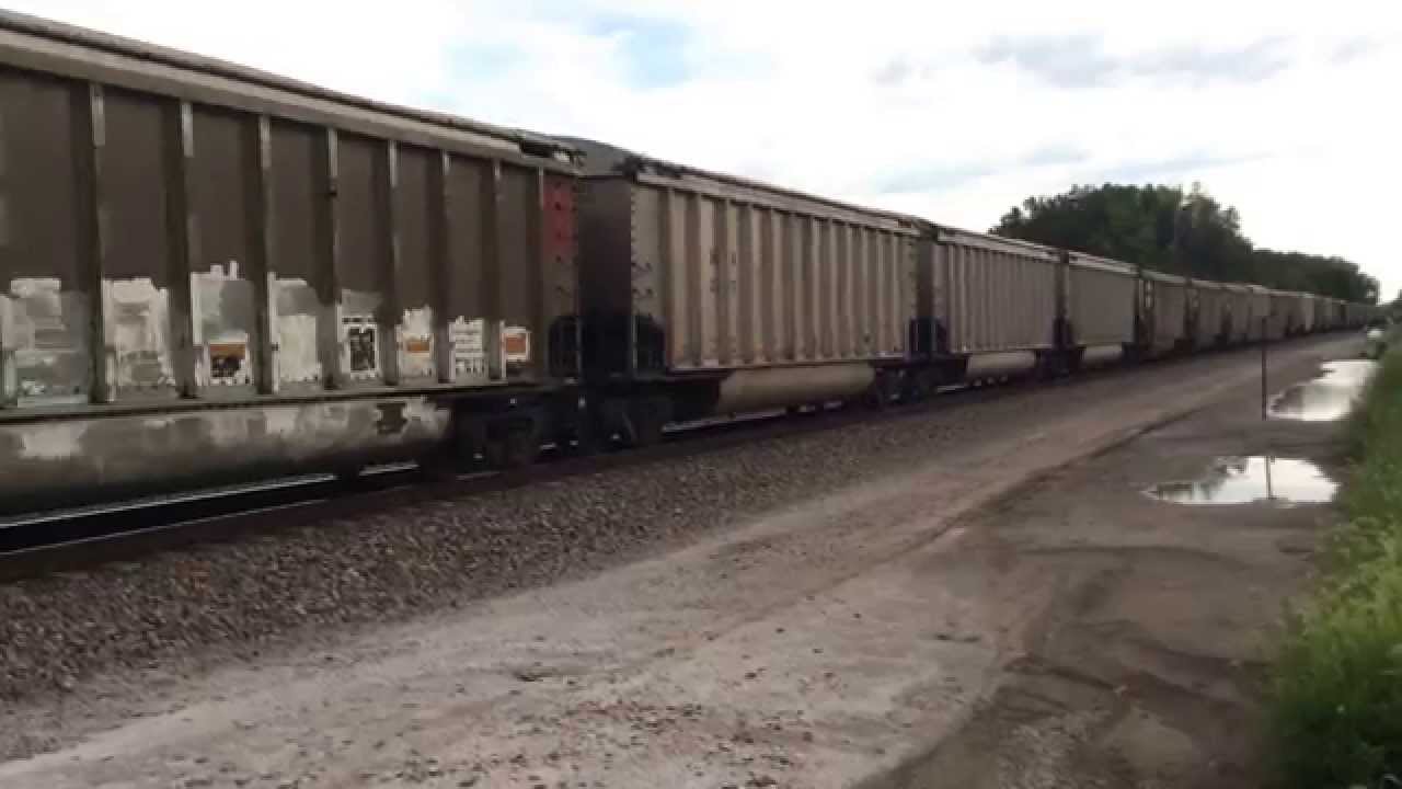 BNSF 8593,7395 DPU 5101 Ashland, Ne 8/31/14 - YouTube