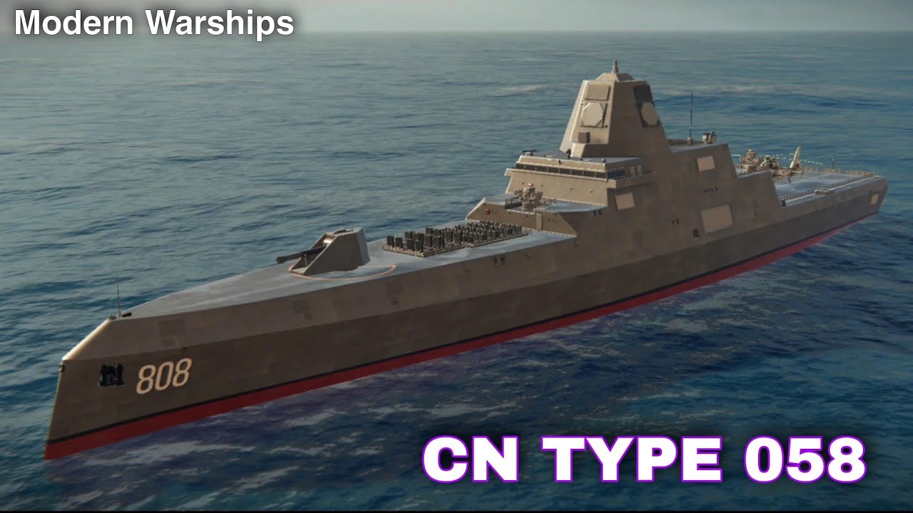 Modern Warships: CN TYPE 058 in action. online match - YouTube