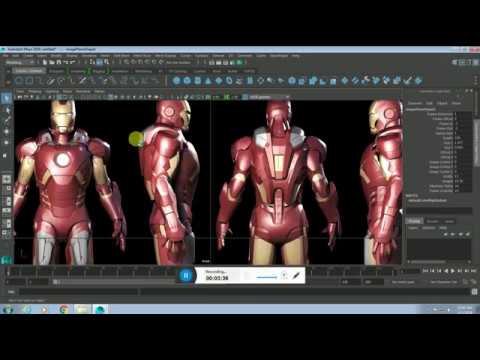 Ironman face making in maya tutorial easy and fast 2018 - YouTube