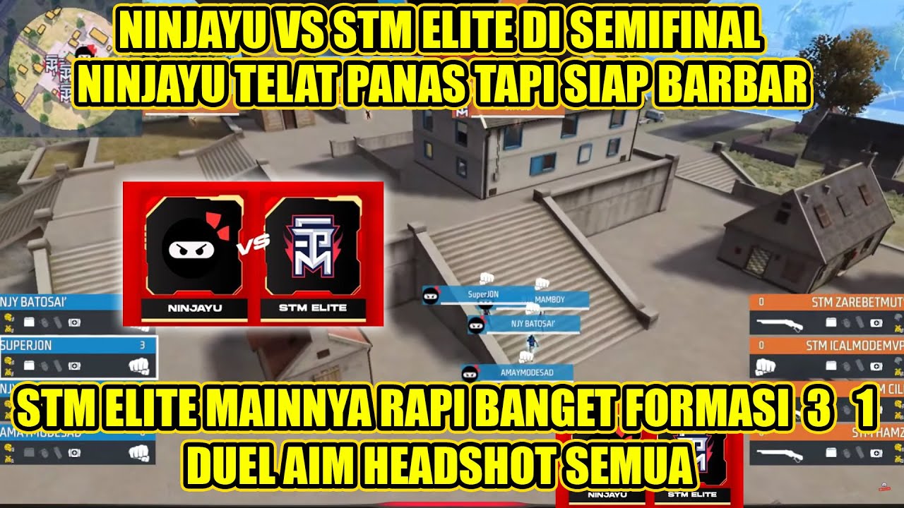 NINJAYU TELAT PANAS TAPI BISA BARBAR BANGET NINJAYU VS STM ELITE MATCH ...