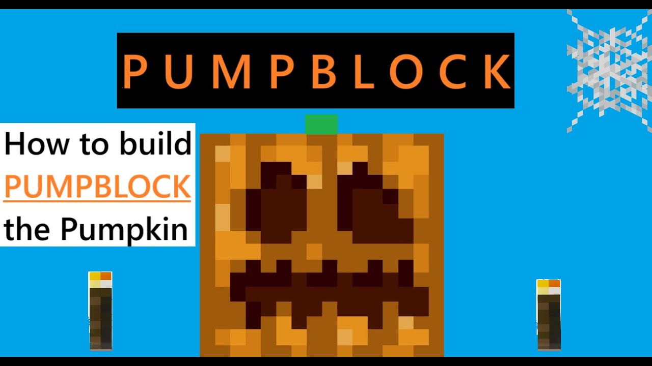 How to build Pump Block the Pumpkin in Minecraft #halloween # ...