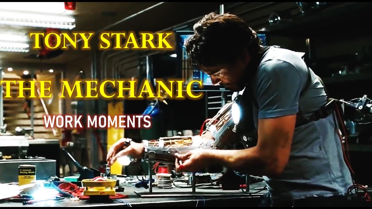 아이언맨 토니스타크 작업 장면 모음 ★상남자 업무집중모드★ TONY STARK ALL MECHANIC ENGINEER ...
