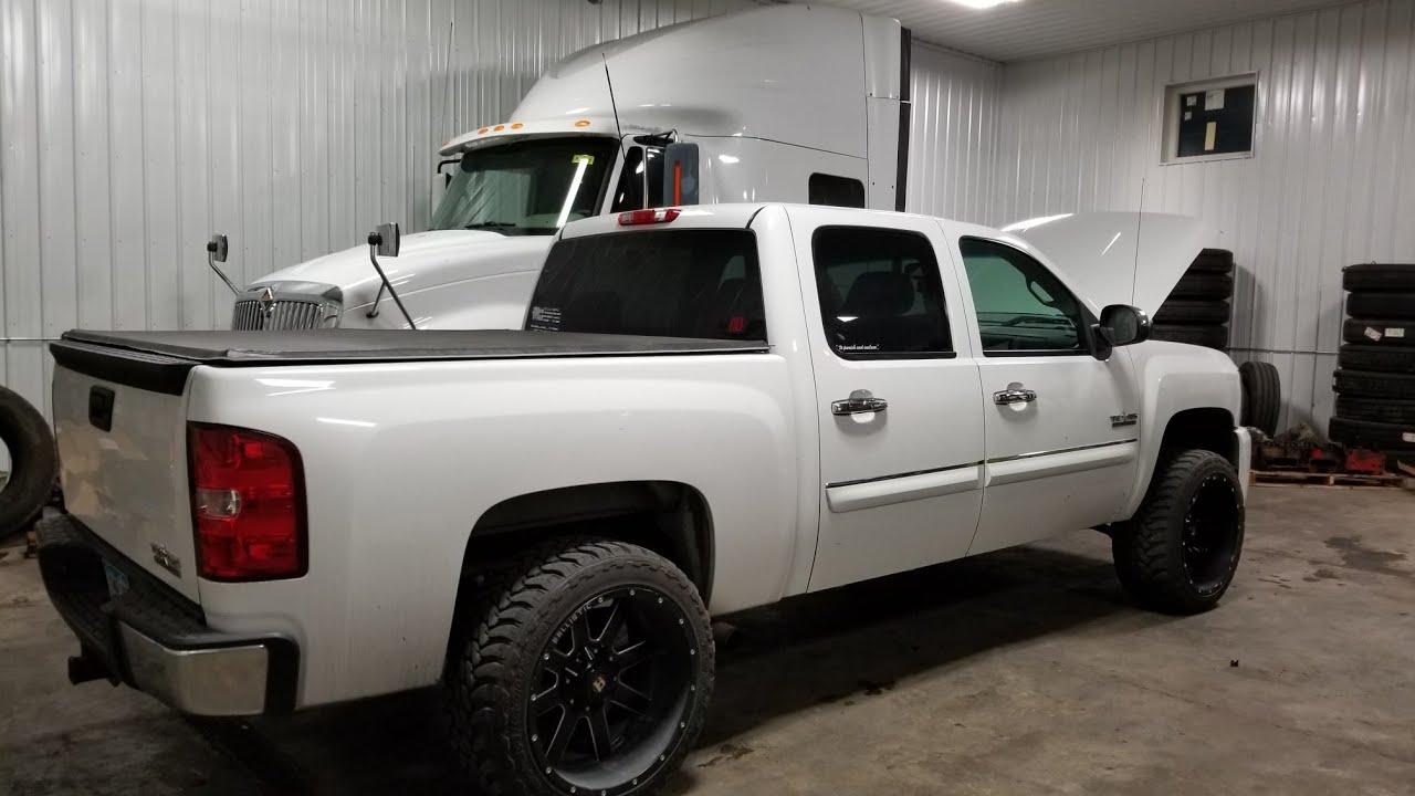 Chevy Silverado. 22x12 Ballistic wheels. 33x12.50 Toyo M/T Open Country ...