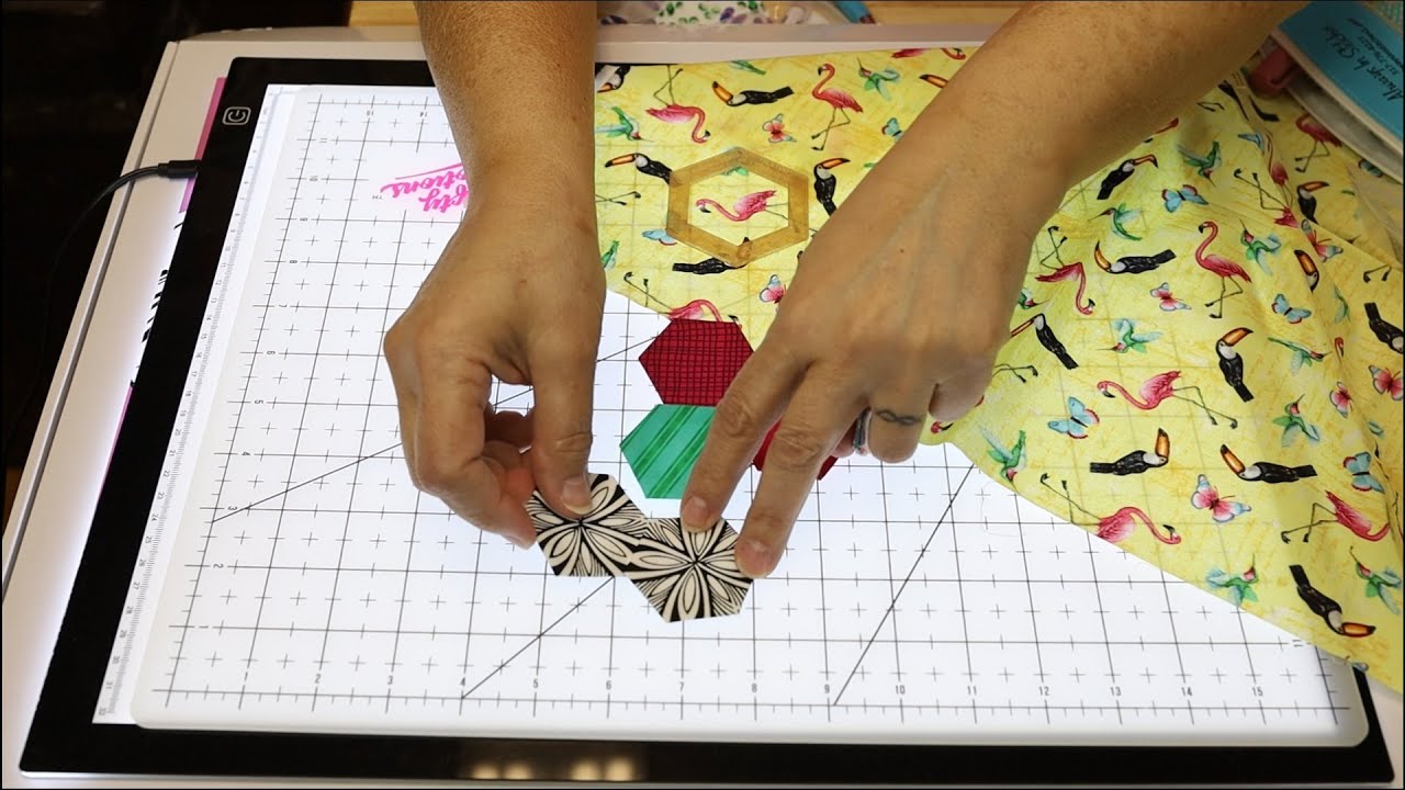 How to English Paper Piece with your Mystery Five 0 Scraps - YouTube