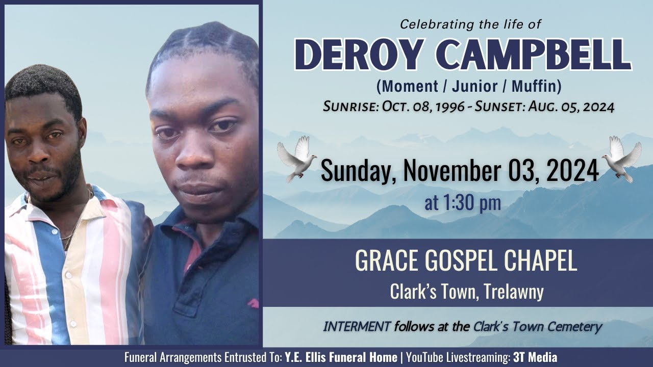 Celebrating the Life of Deroy Campbell (Moment, Junior, Muffin) - YouTube