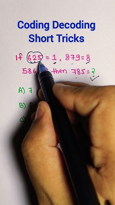 Coding Decoding | Coding Decoding Short Tricks | Reasoning Tricks for #ssc #ssccgl #sscgd # ...
