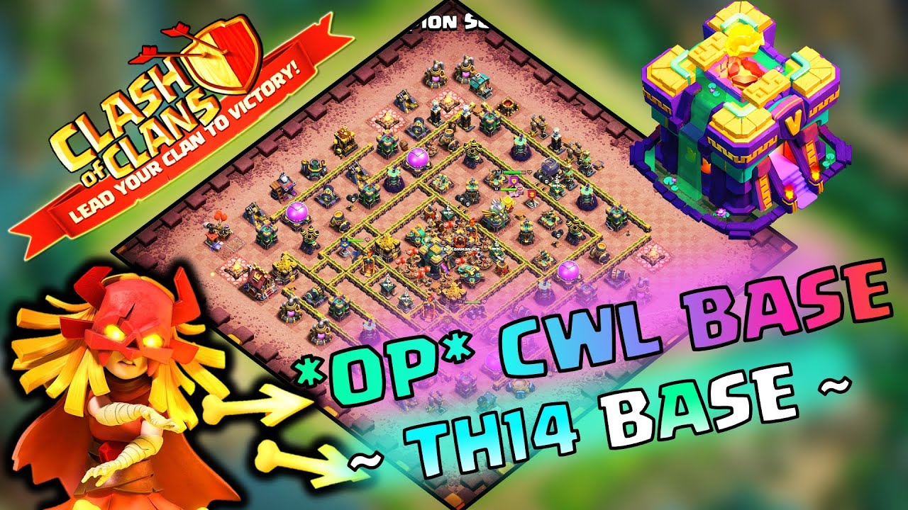 TH14 WAR BASE WITH LINK! Best TH14 war base 2025 COC TH14 CWL Base 2025 ...