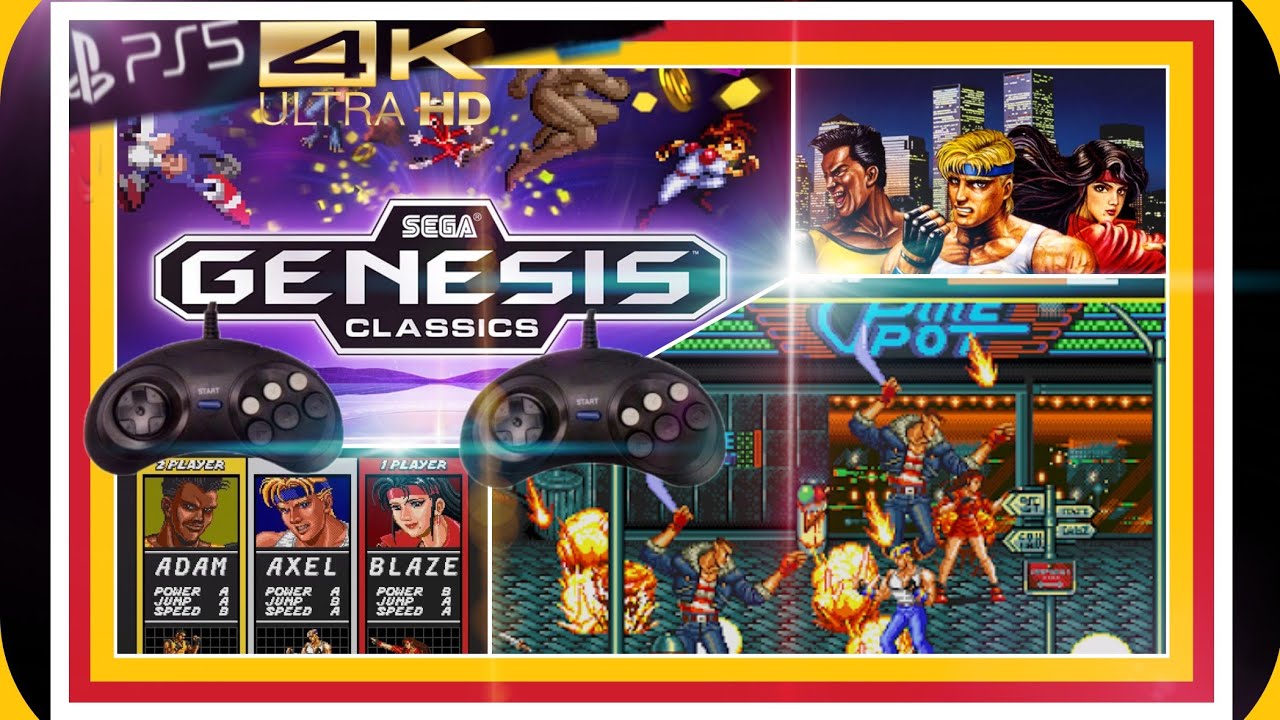 Sega Genesis Retro [Street Of Rege] full game [Ps5 4k hdr] - YouTube