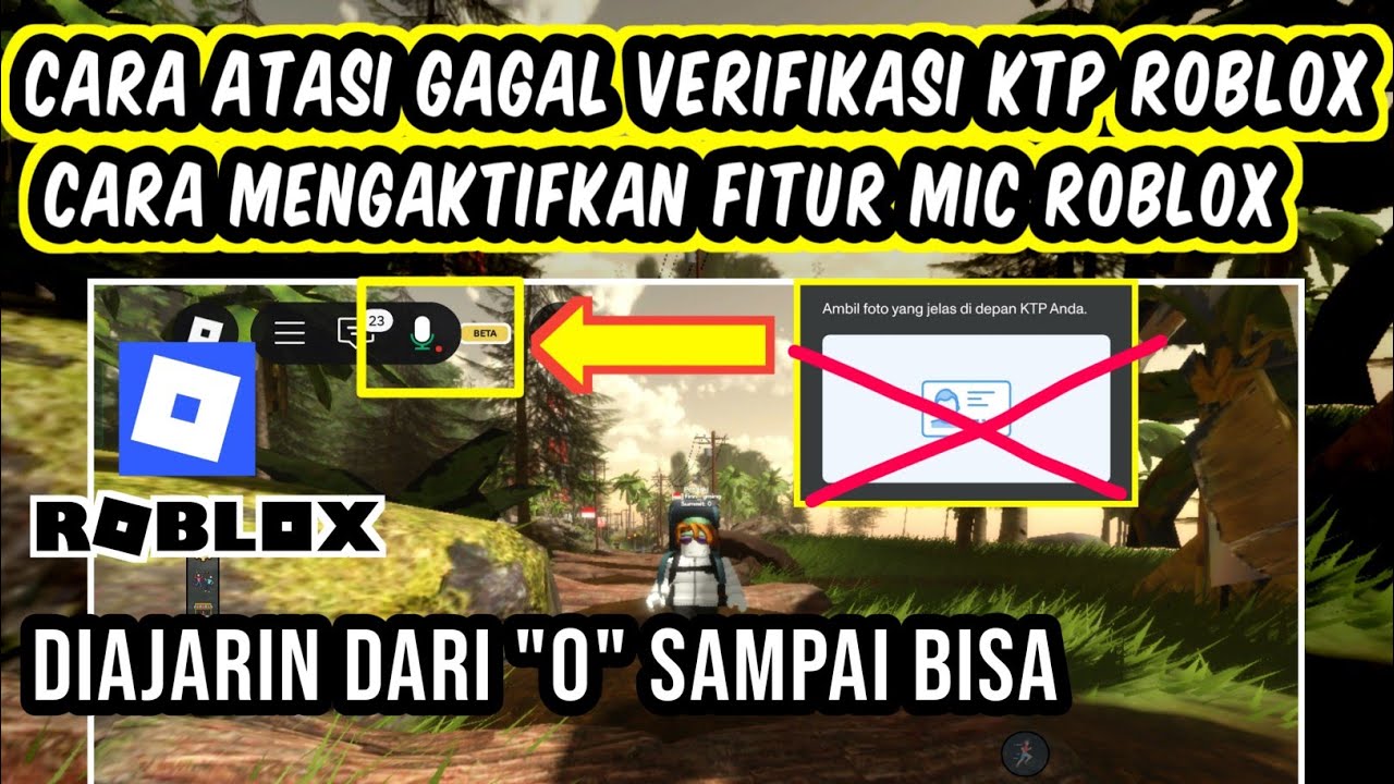 Cara Atasi GAGAL Verifikasi KTP Roblox | Cara ONMIC di Roblox ...