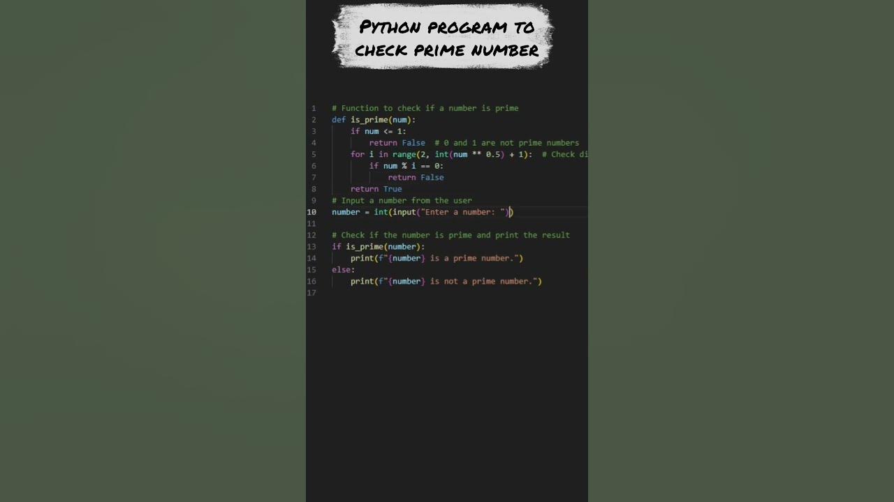 Python Program To Check Prime Number Simple Code Tutorial Learn