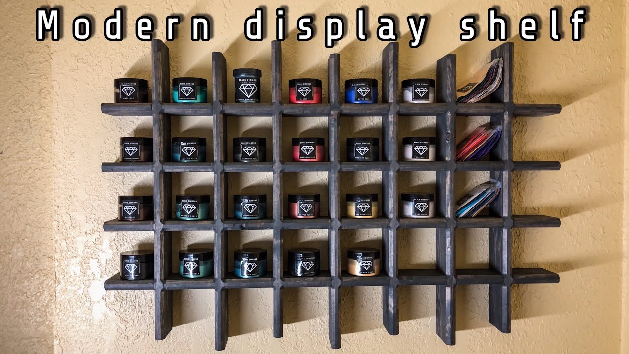 DIY Half Lap Display Shelf - YouTube