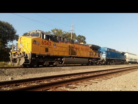 CEFX #1055! UP #6543 leads a slow WB UP manifest out of Livonia, Louisiana!!! - YouTube