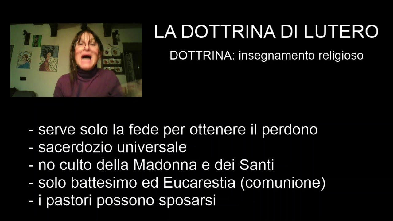 LA DOTTRINA LUTERANA - YouTube
