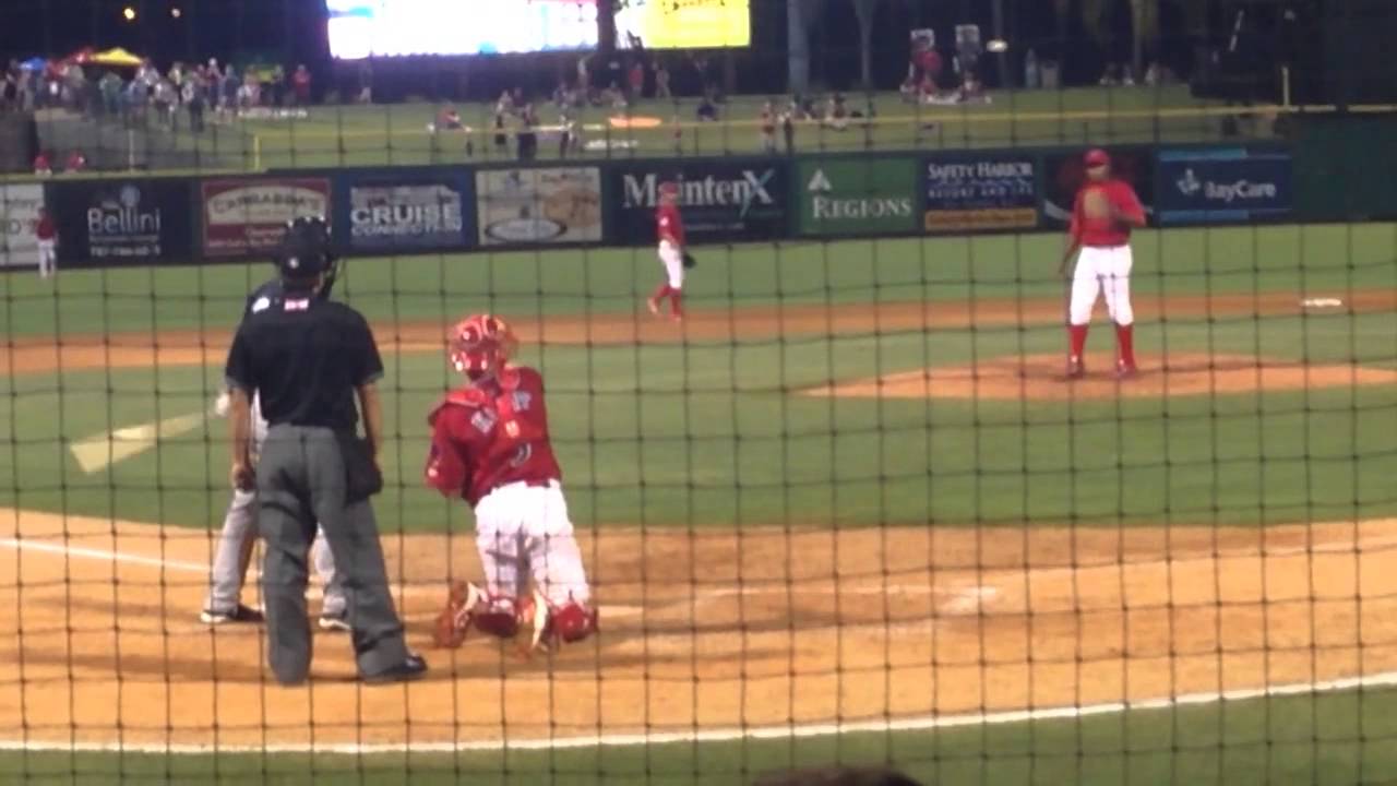 Edubray Ramos gets strikeout v Tampa Yankees - YouTube